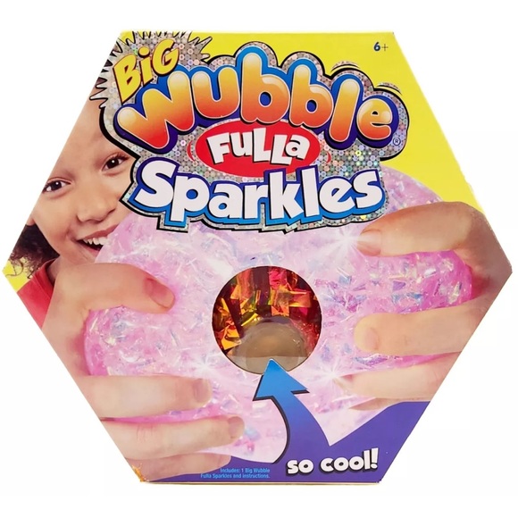 Toys | Big Wubble Fulla Sparkles Squishy Ball Pink Age 6 | Poshmark